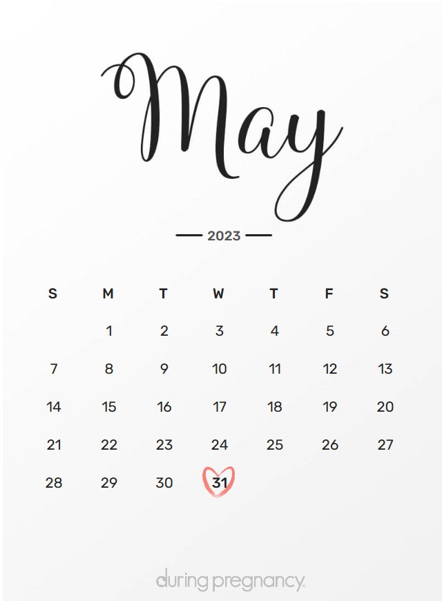 How Far Along Am I If My Due Date Is May 31 2023