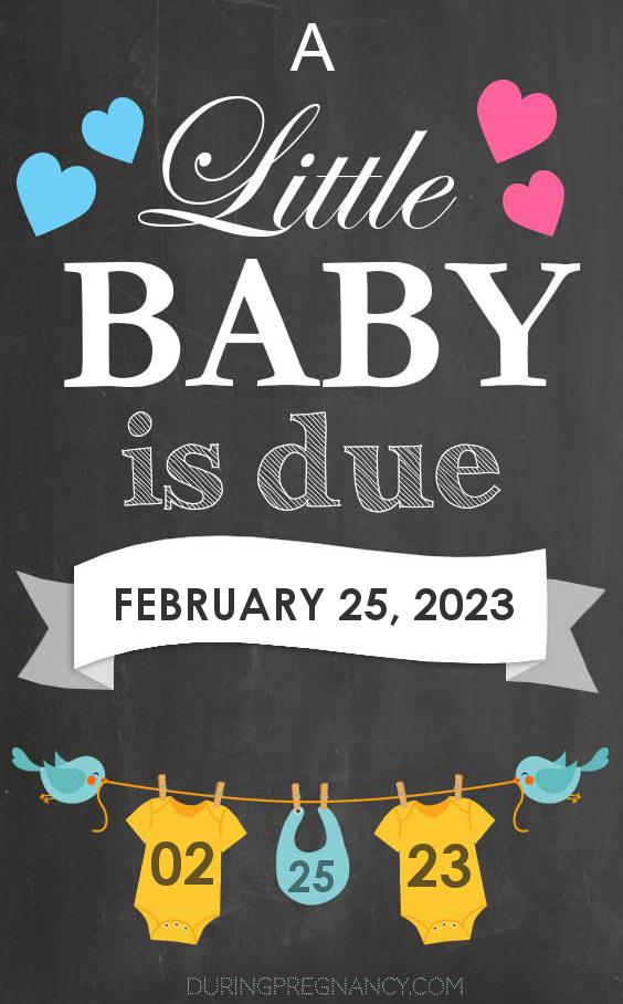 Your Due Date: February 25, 2023